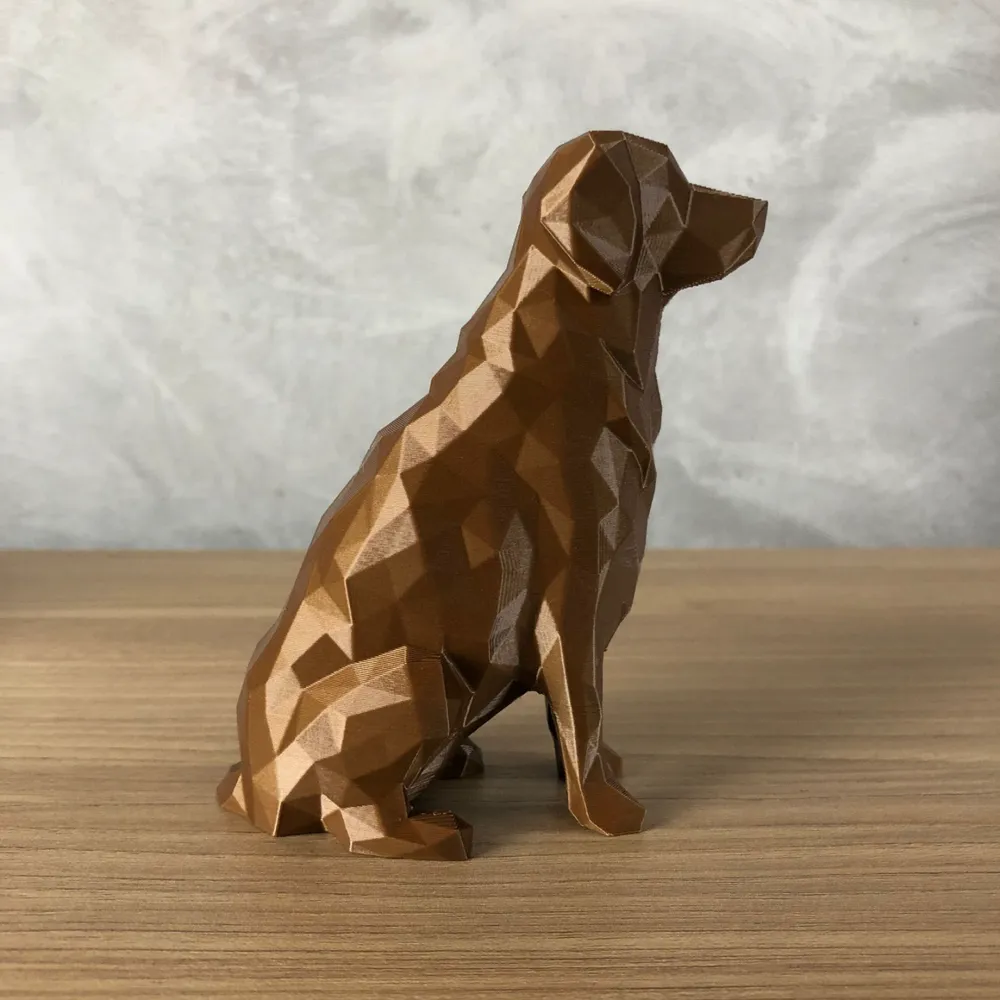 Golden Retriever Low Poly by Chose3d MakerWorld: Download Free 3D Models