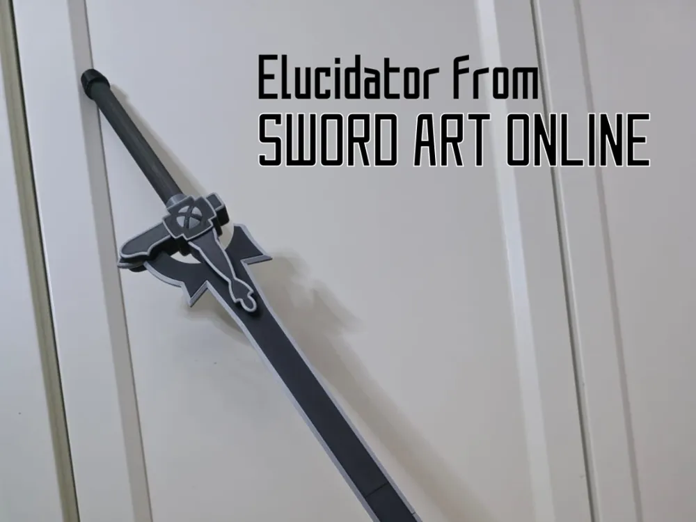 Elucidator Sword Art Online (SAO) - Free 3D Print Model - MakerWorld