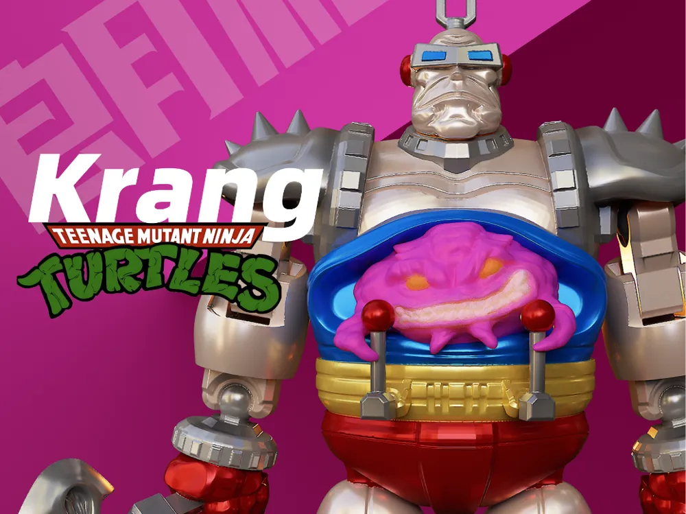 Teenage Mutant Ninja Turtles-Krang - Free 3D Print Model - MakerWorld