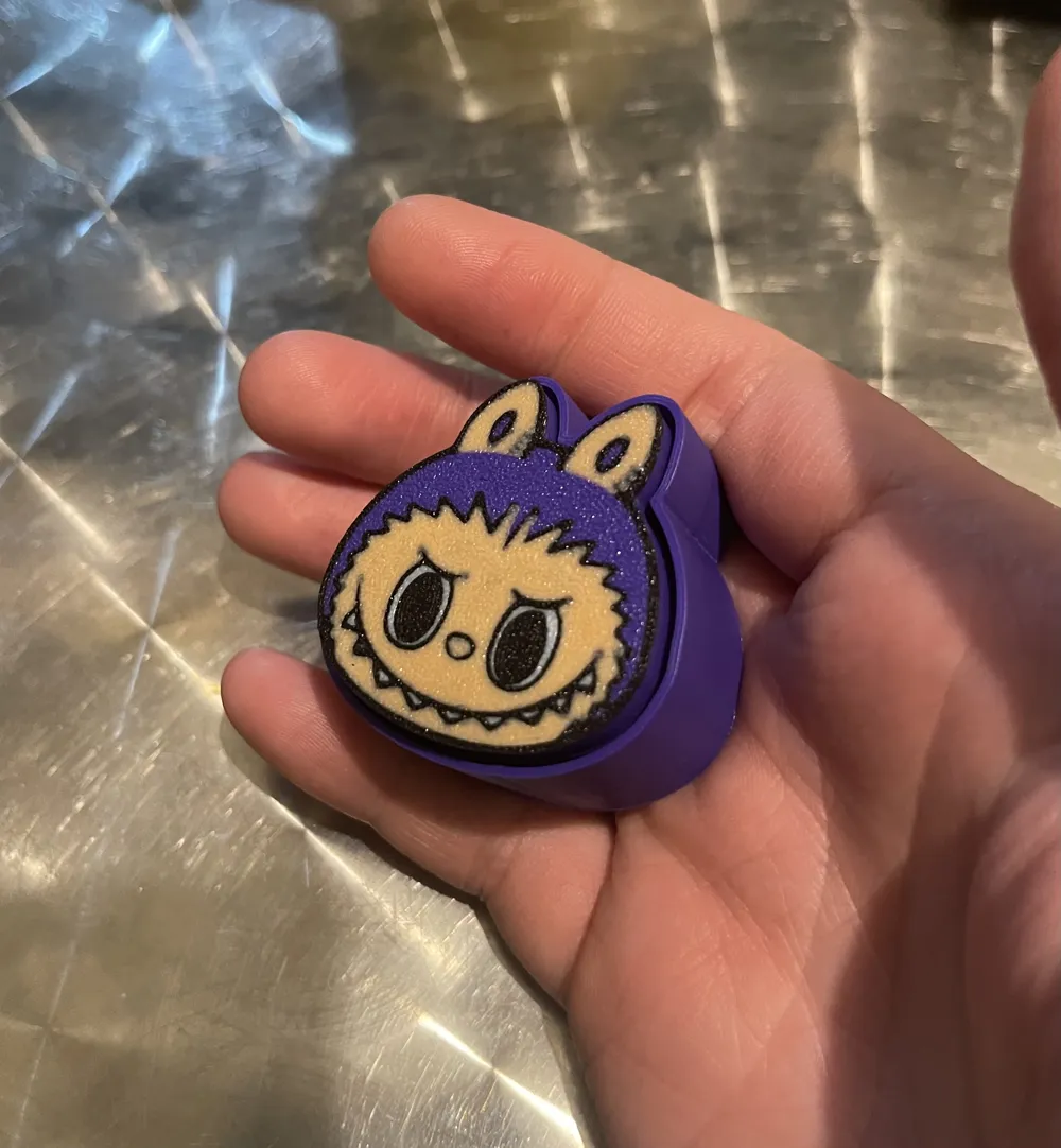 Labubu Clicker Keychain - Free 3D Print Model - MakerWorld