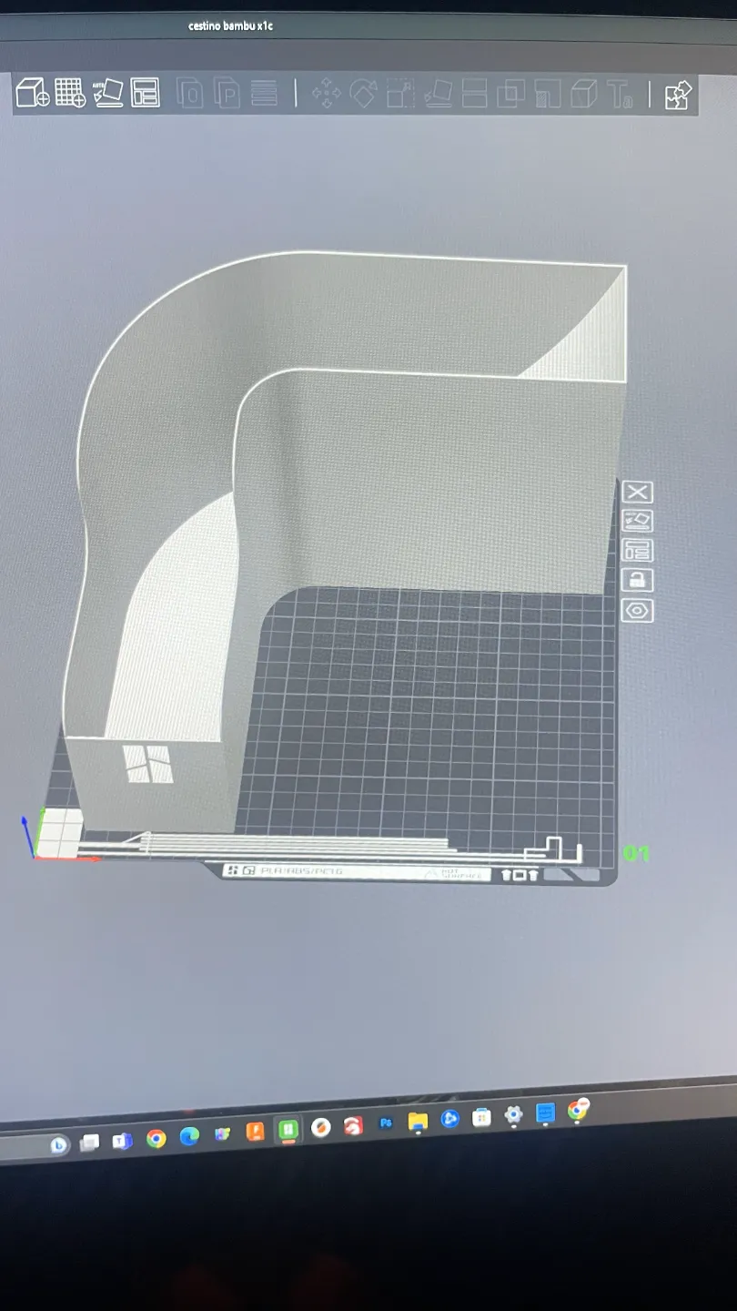 BambuLab X1C p1p Poop Chute bucket Cestino scarti by Eddy16 - MakerWorld