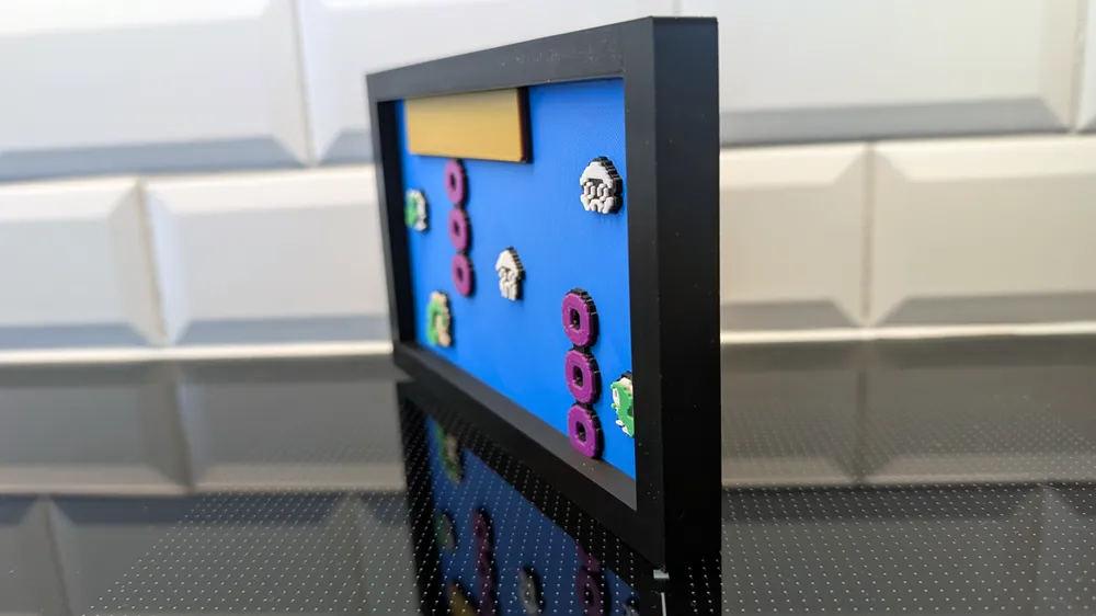 Super Mario Bros 3 - Arte de Parede com Nível de Água por LayeredPixels by Tomas MakerWorld ...