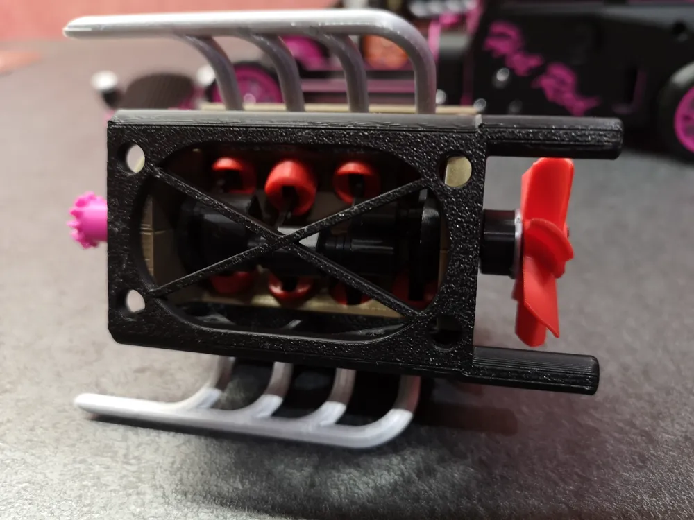 HOT ROD V8 - Spring engine by AD-Concept MakerWorld: Download Free 3D ...