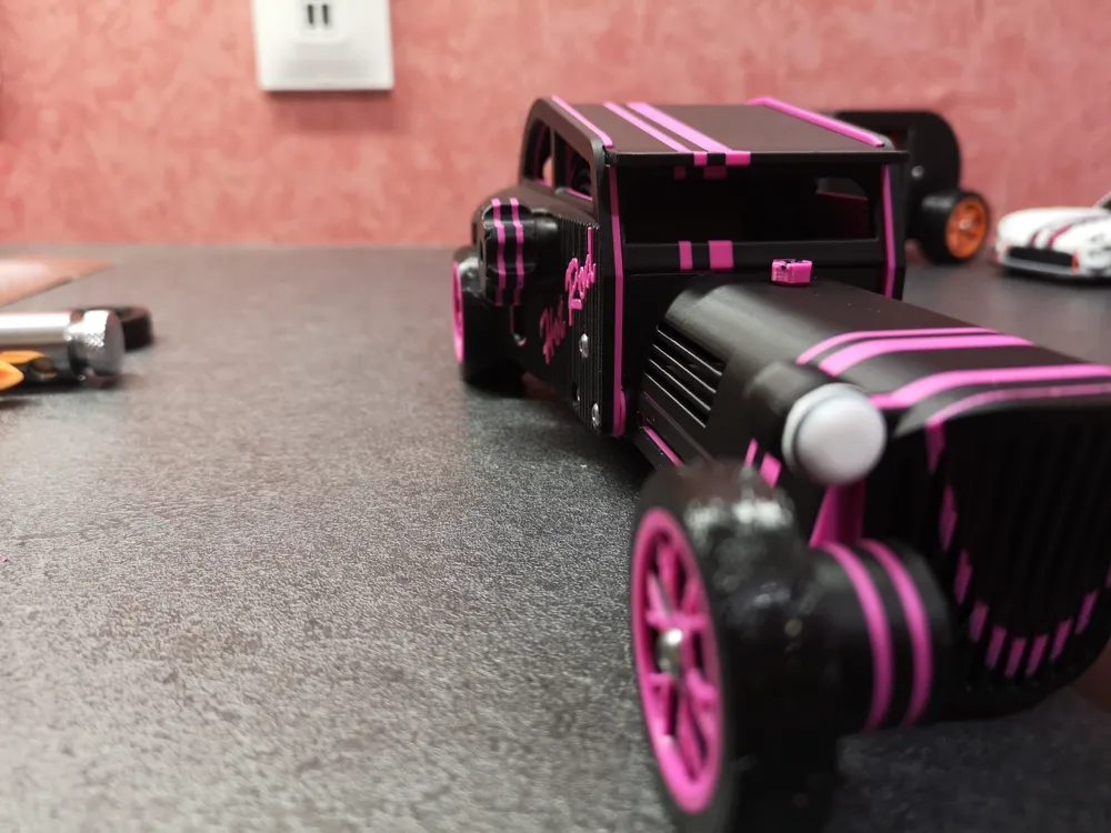 HOT ROD V8 - Spring engine by AD-Concept MakerWorld: Download Free 3D ...