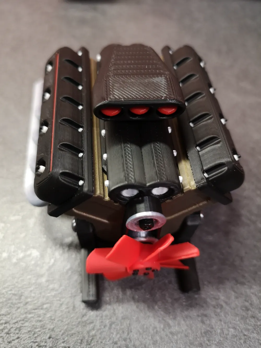 HOT ROD V8 - Spring engine by AD - Concept - MakerWorld