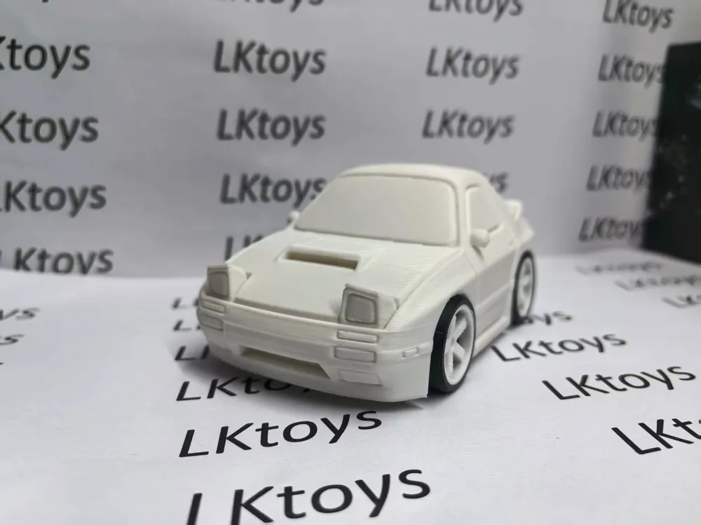 MAZDA RX-7 FC Print in Place Chibi Toy Sports Car Body White Model by ...