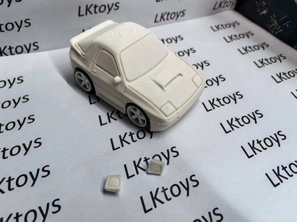 MAZDA RX-7 FC Print in Place Chibi Toy Sports Car Body White Model by ...