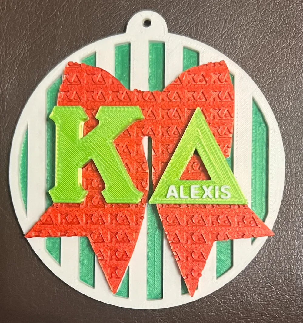Kappa Delta Ornament - Free 3D Print Model - MakerWorld
