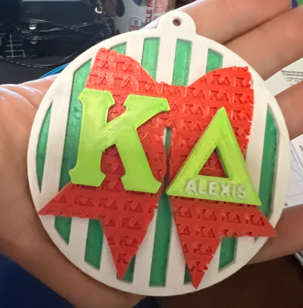 Kappa Delta Ornament - Free 3D Print Model - MakerWorld