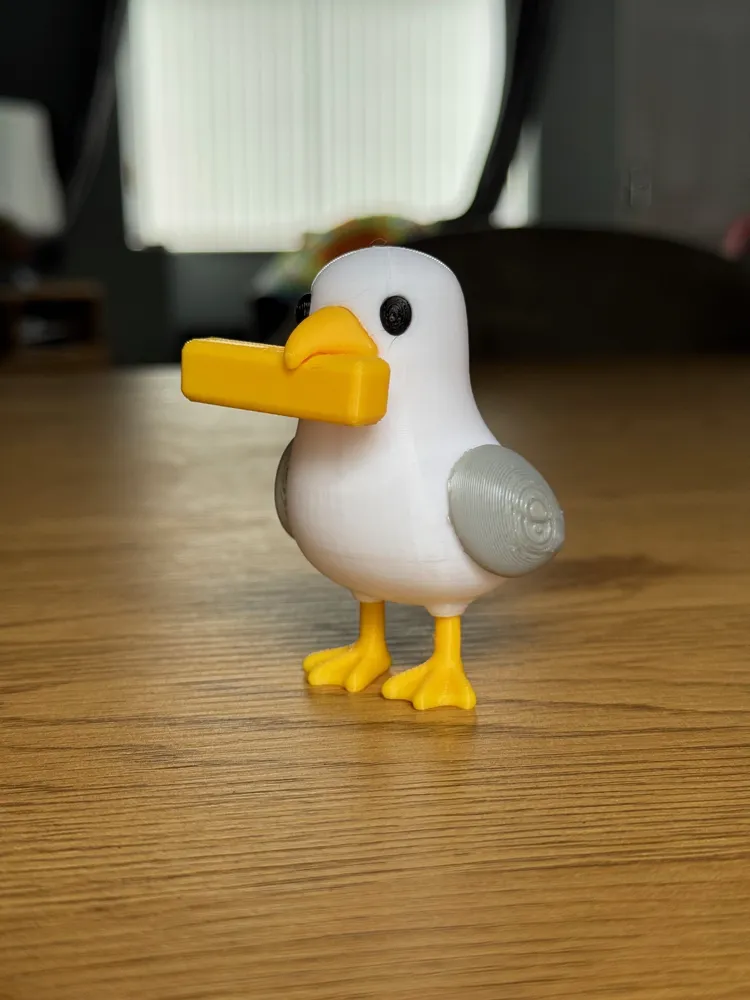 Steven the Seagull with a Chip - Free 3D Print Model - MakerWorld