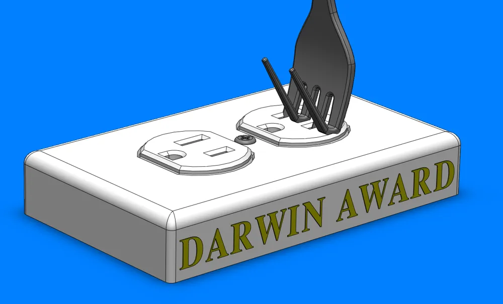 Darwin Award Trophy - Free 3D Print Model - MakerWorld