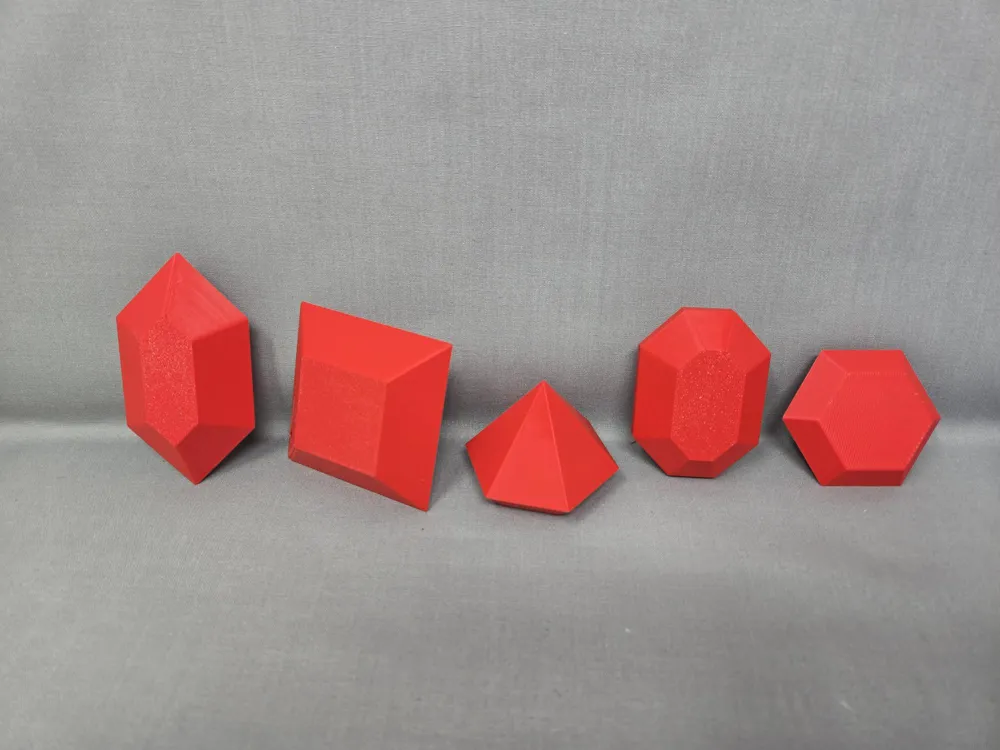 Assorted Gem Shapes - Free 3D Print Model - MakerWorld