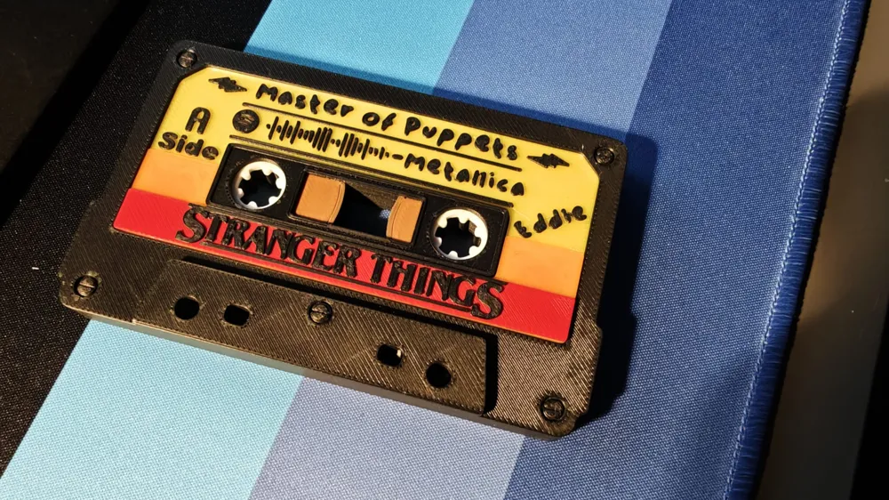 Stranger Things Kassette Eddie Master of Puppets – Kostenloses 3D ...