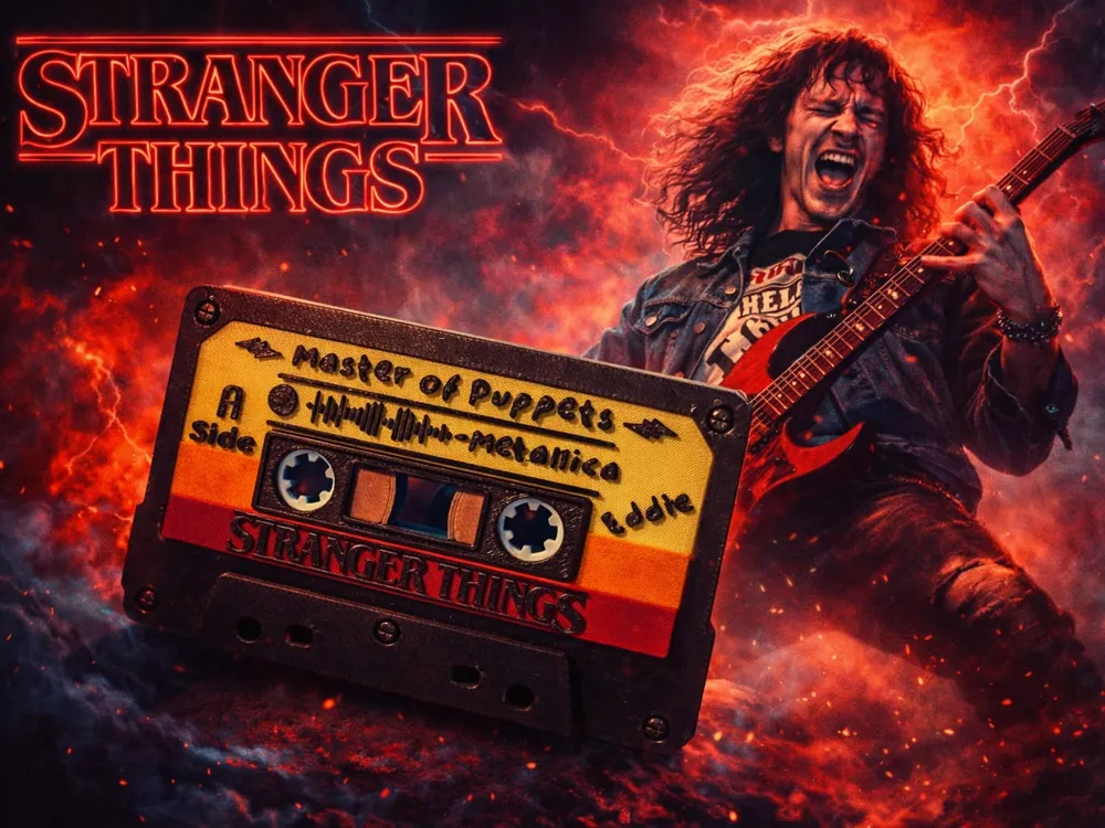 Stranger Things Kassette Eddie Master of Puppets – Kostenloses 3D ...