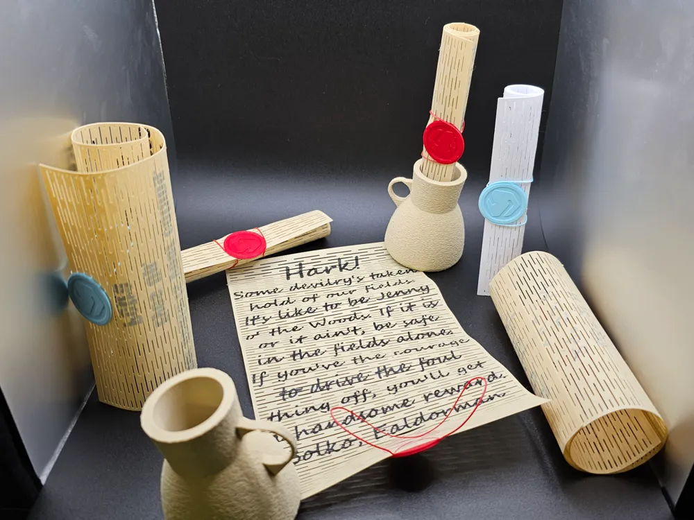 Customizable Wax Sealed Parchment by Surreal SonicusMakerWorld ...