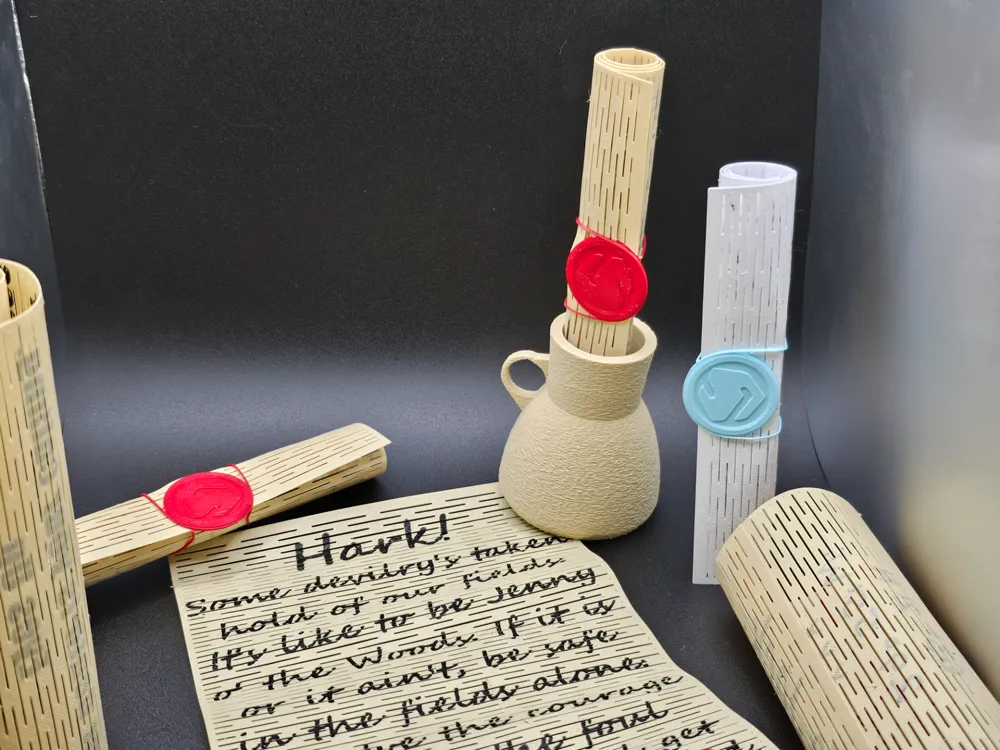 Customizable Wax Sealed Parchment by Surreal Sonicus - MakerWorld