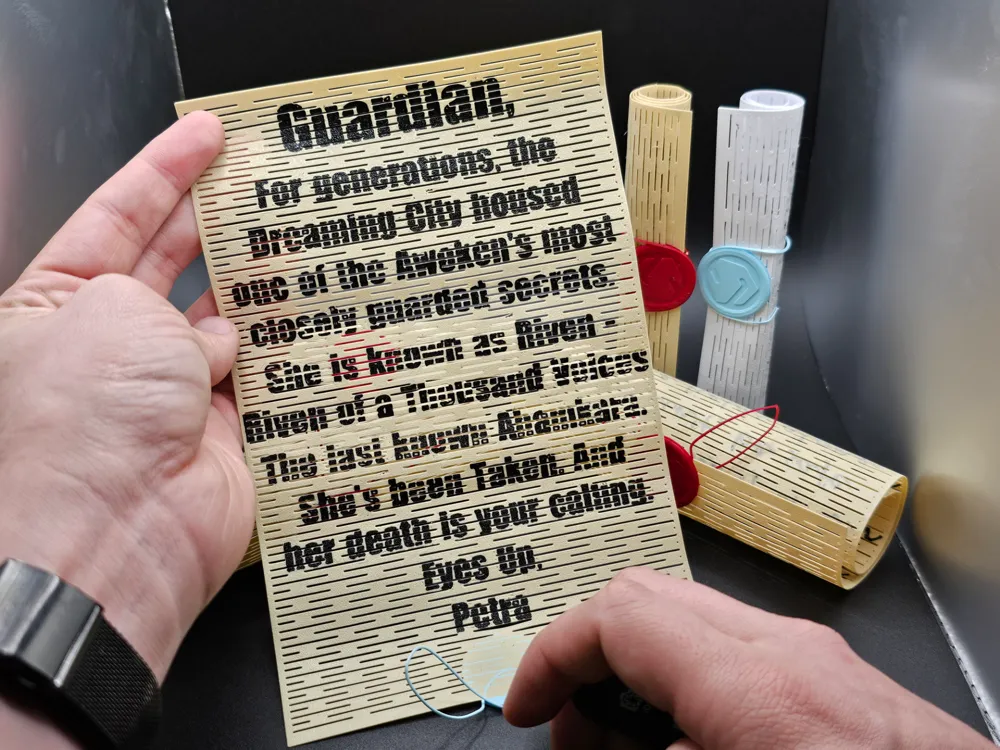 Customizable Wax Sealed Parchment by Surreal Sonicus - MakerWorld