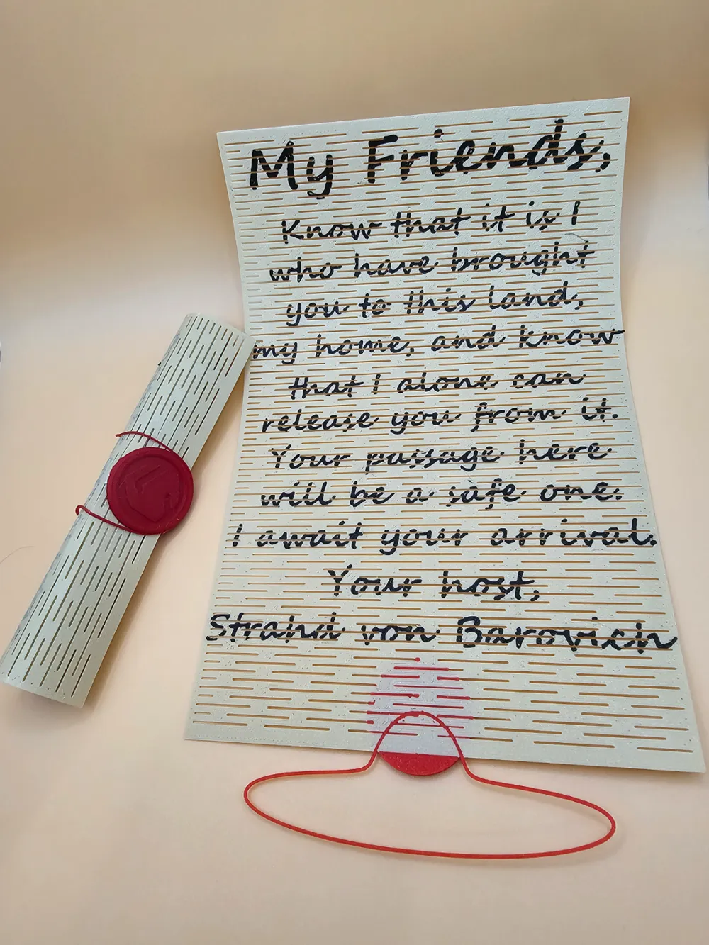 Customizable Wax Sealed Parchment by Surreal SonicusMakerWorld ...