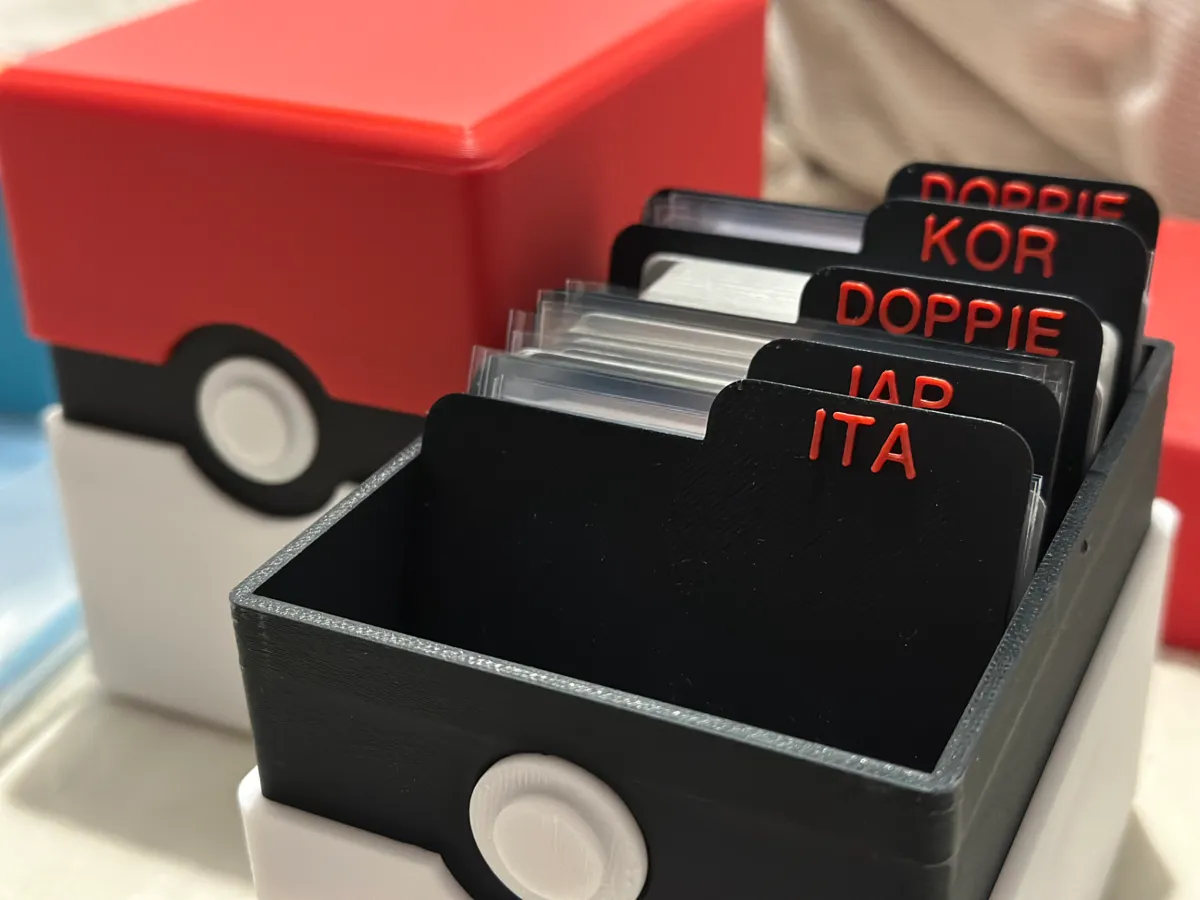 Pokemon card separator Modifiable - Free 3D Print Model - MakerWorld