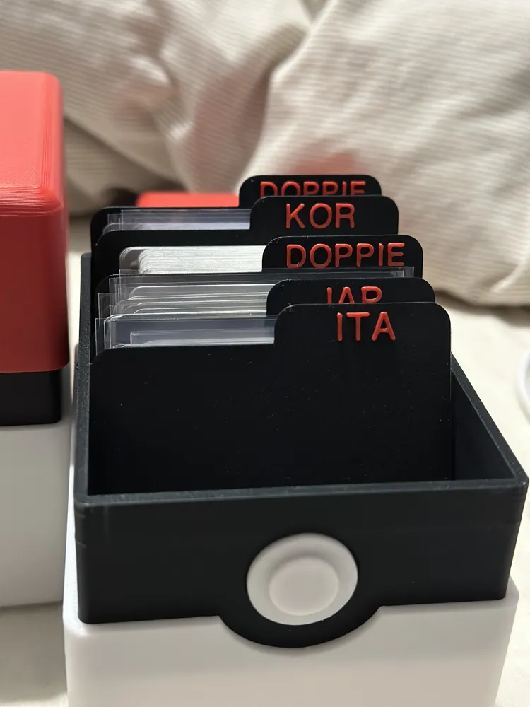 Pokemon card separator Modifiable - Free 3D Print Model - MakerWorld