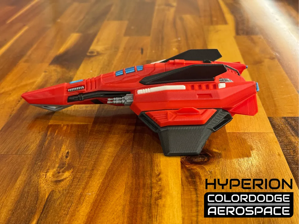 Colordodge Aerospace Hyperion Spaceship Kit - Free 3D Print Model ...