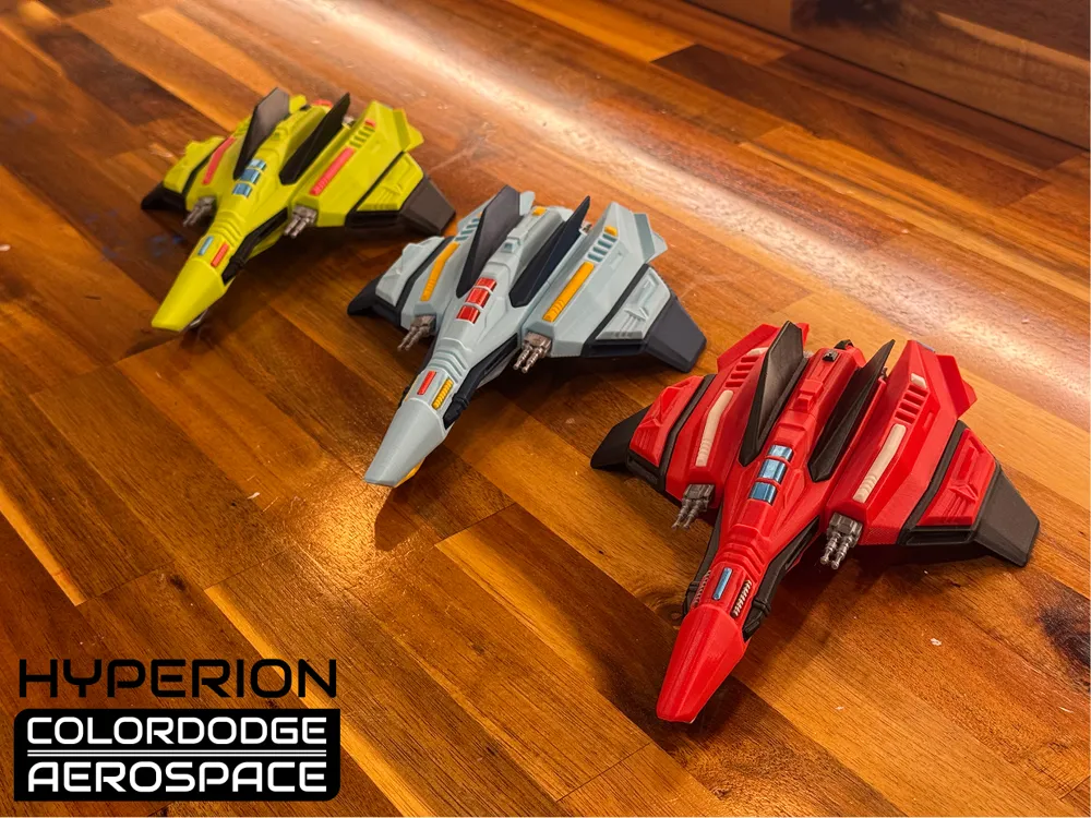 Colordodge Aerospace Hyperion Spaceship Kit - Free 3D Print Model ...