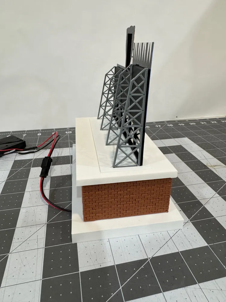 Miller Engineering O/HO scale Hamm's sign base - Free 3D Print Model - MakerWorld