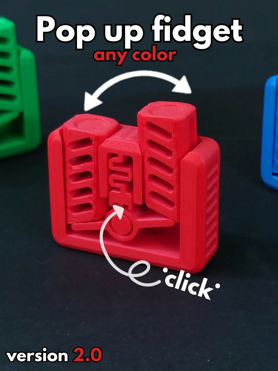 Pop Switch Fidget Toy V2 by Typool MakerWorld: Download Free 3D Models