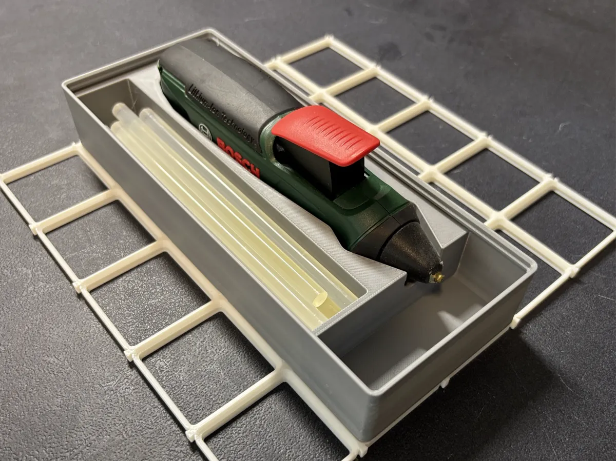 Gridfinity Bin for Bosch GluePen - Free 3D Print Model - MakerWorld