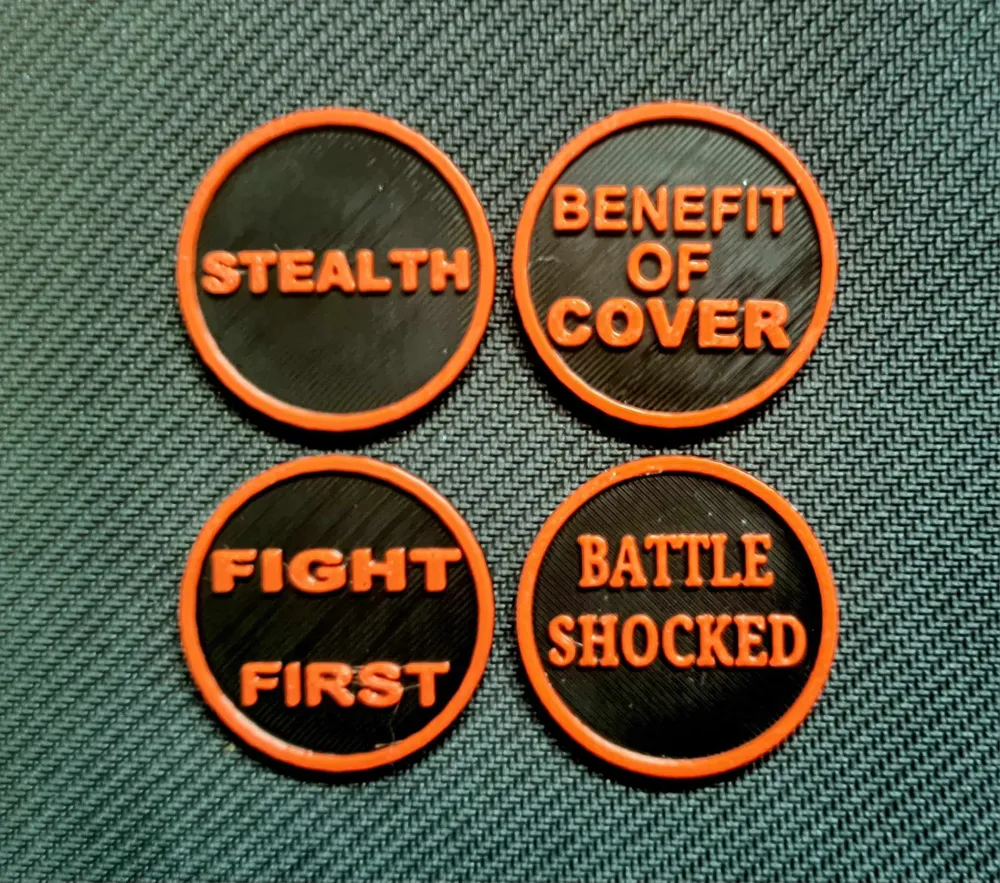 Warhammer 40k condition tokens by Underground Tabletop - MakerWorld