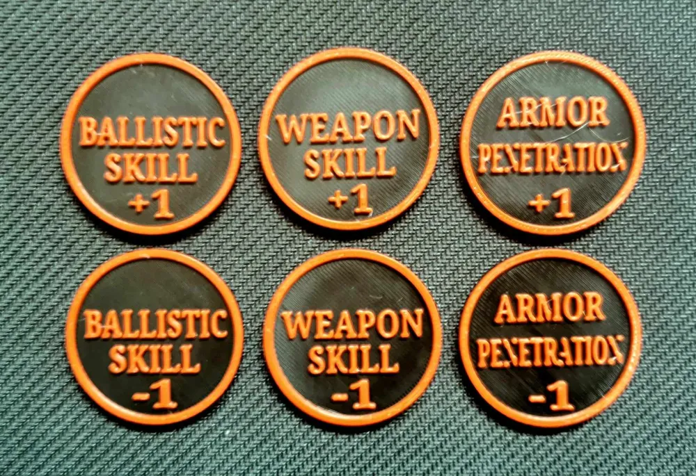 Warhammer 40k condition tokens by Underground Tabletop - MakerWorld