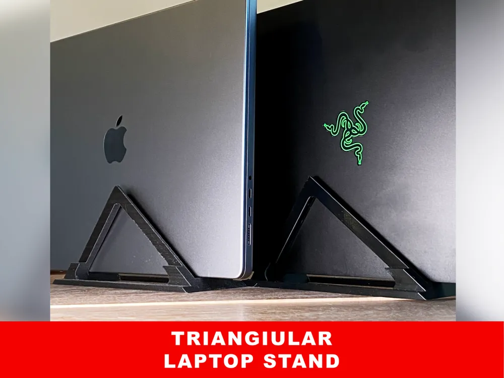triangular laptop/ipad stand (less than 2hr print) by rikaro - MakerWorld