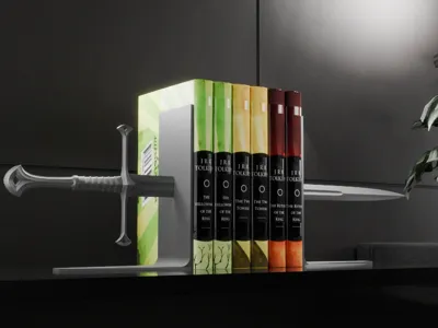 Sword of Aragorn book nook (LORD OF THE RINGS) by S.Corp. MakerWorld ...