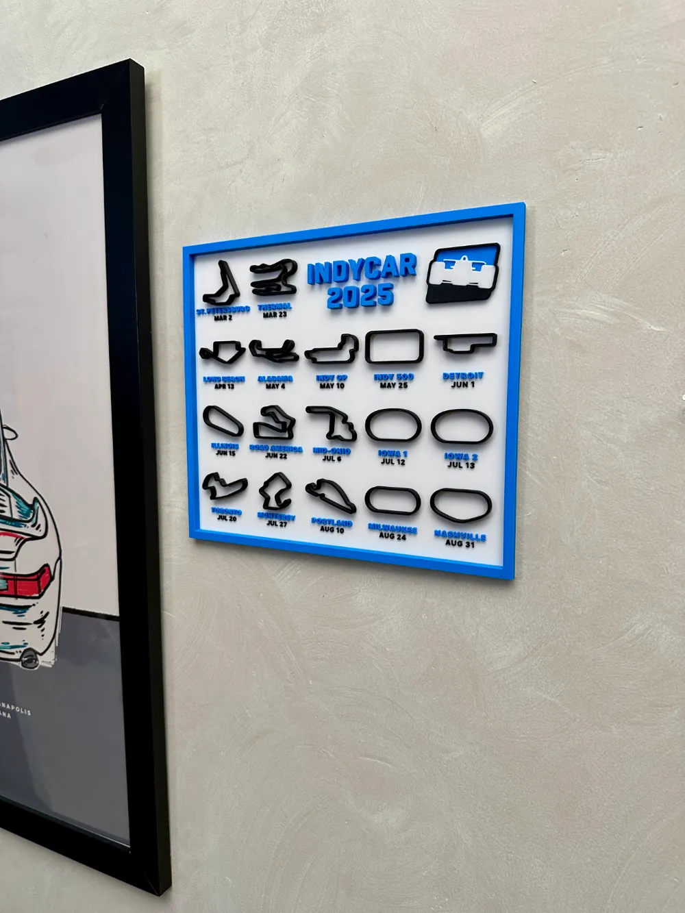 2025 IndyCar Race Calendar by RezRob MakerWorld: Download Free 3D Models