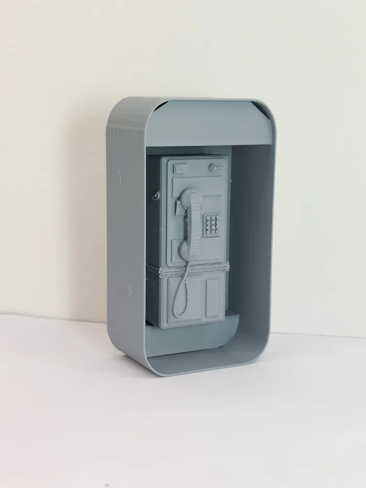Miniature Payphone - Free 3D Print Model - MakerWorld