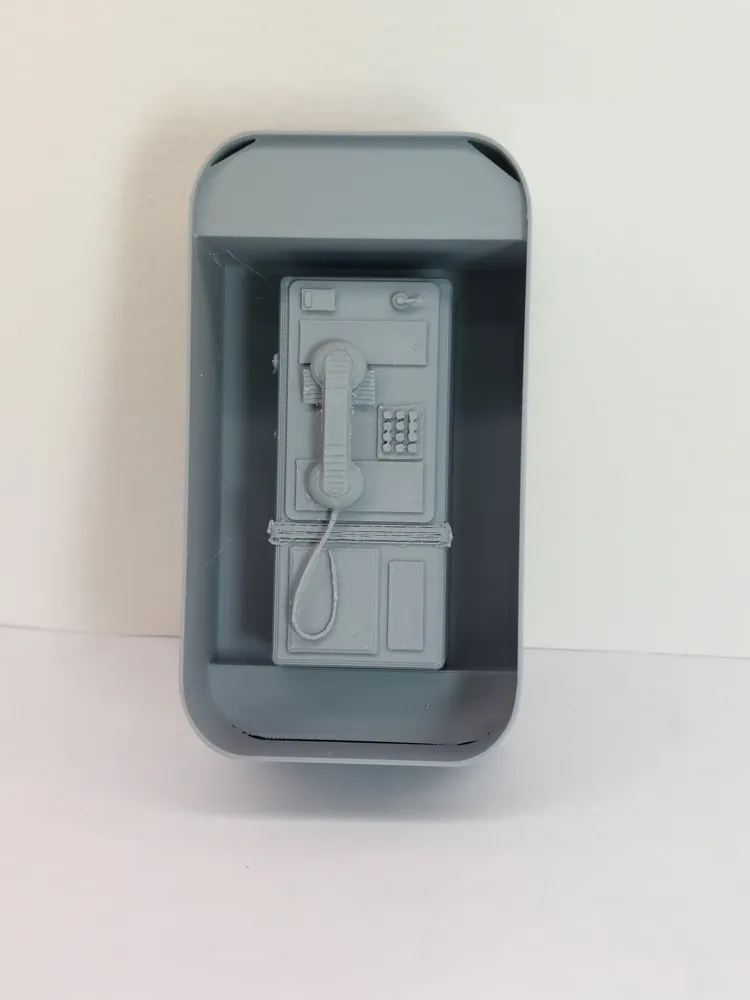 Miniature Payphone - Free 3D Print Model - MakerWorld