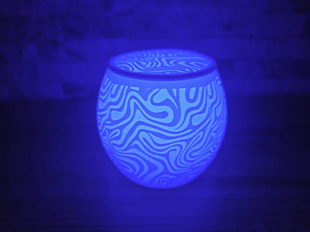 Tea light or puck light swirled geometric No.1 by Ralf_3D MakerWorld ...