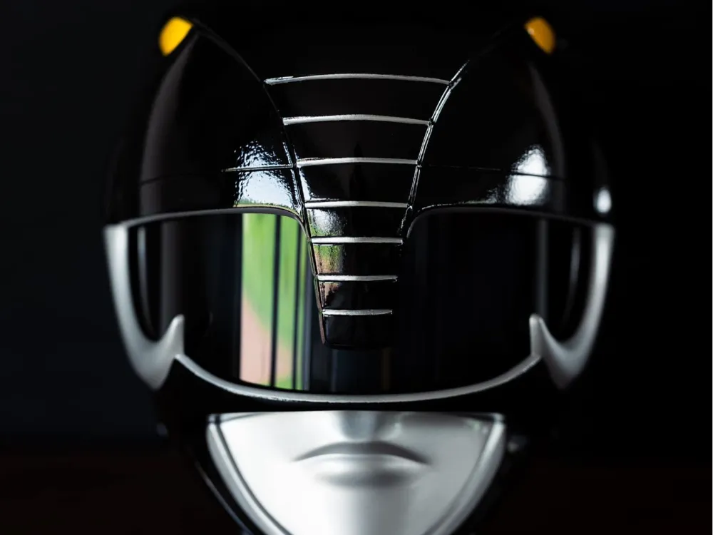 Black Power Ranger Helmet by StarPlayer MakerWorld: Download Free 3D Models
