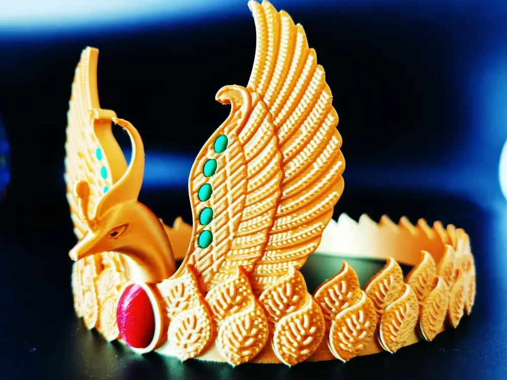Phoenix Crown - Free 3D Print Model - MakerWorld