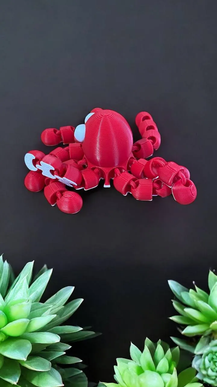 Small and flexi octopus its very adorable - Free 3D Print Model ...