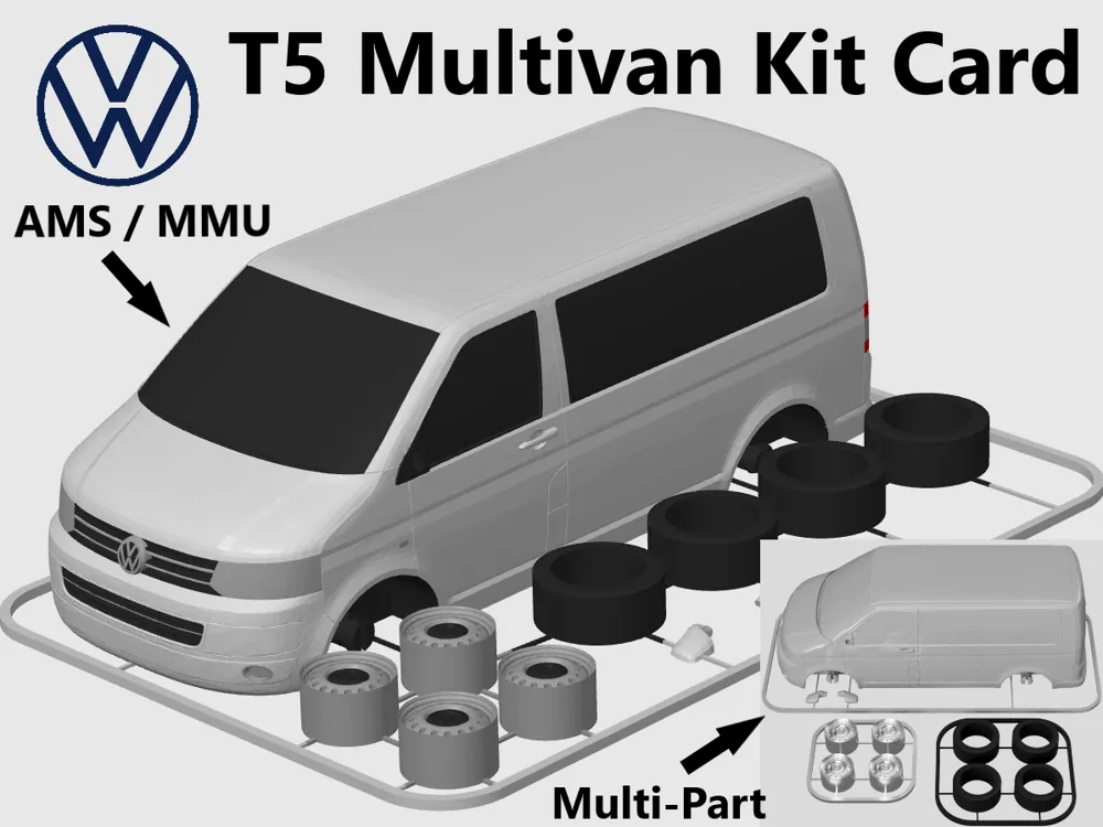 VW T5 Transporter / Multivan Bus Kit Card Remixed by The Kit Card Guy ...