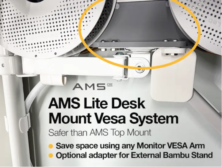 AMS Lite Desk System Top Mount - Vesa Monitor Arm by dymekraf ...
