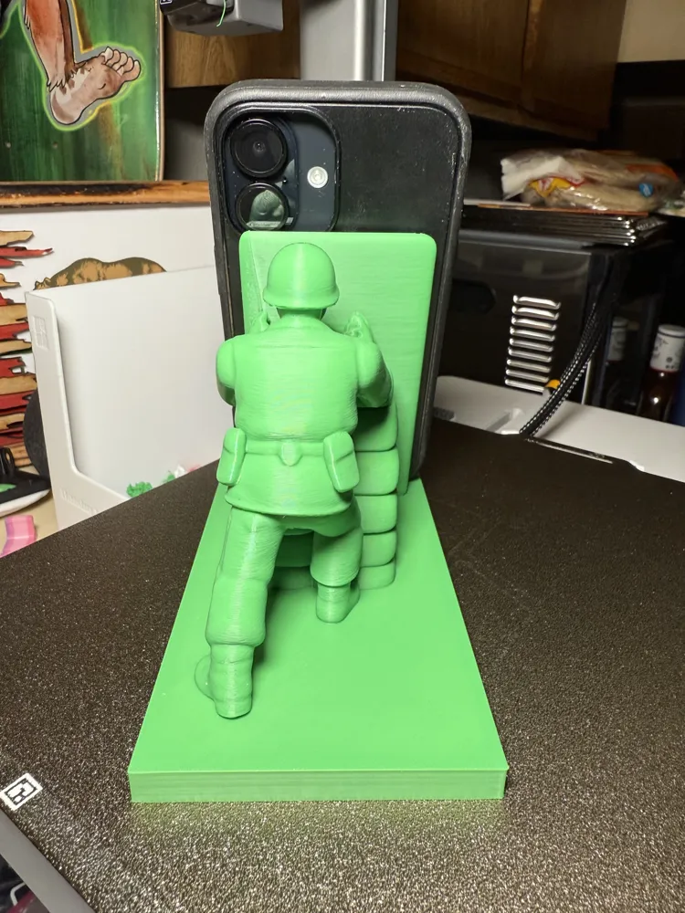 Classic Green Toy Army Man Phone/Tablet Stand - Free 3D Print Model ...