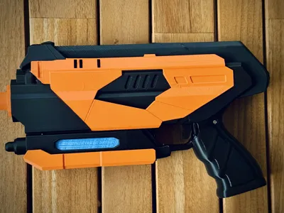 AquaPulse – Sci‑Fi Water Blaster - Free 3D Print Model - MakerWorld