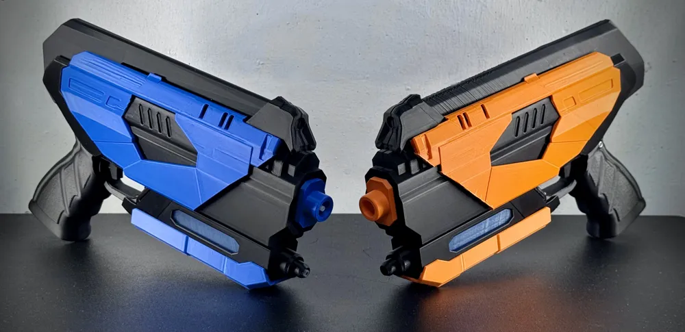 AquaPulse – Sci‑Fi Water Blaster - Free 3D Print Model - MakerWorld