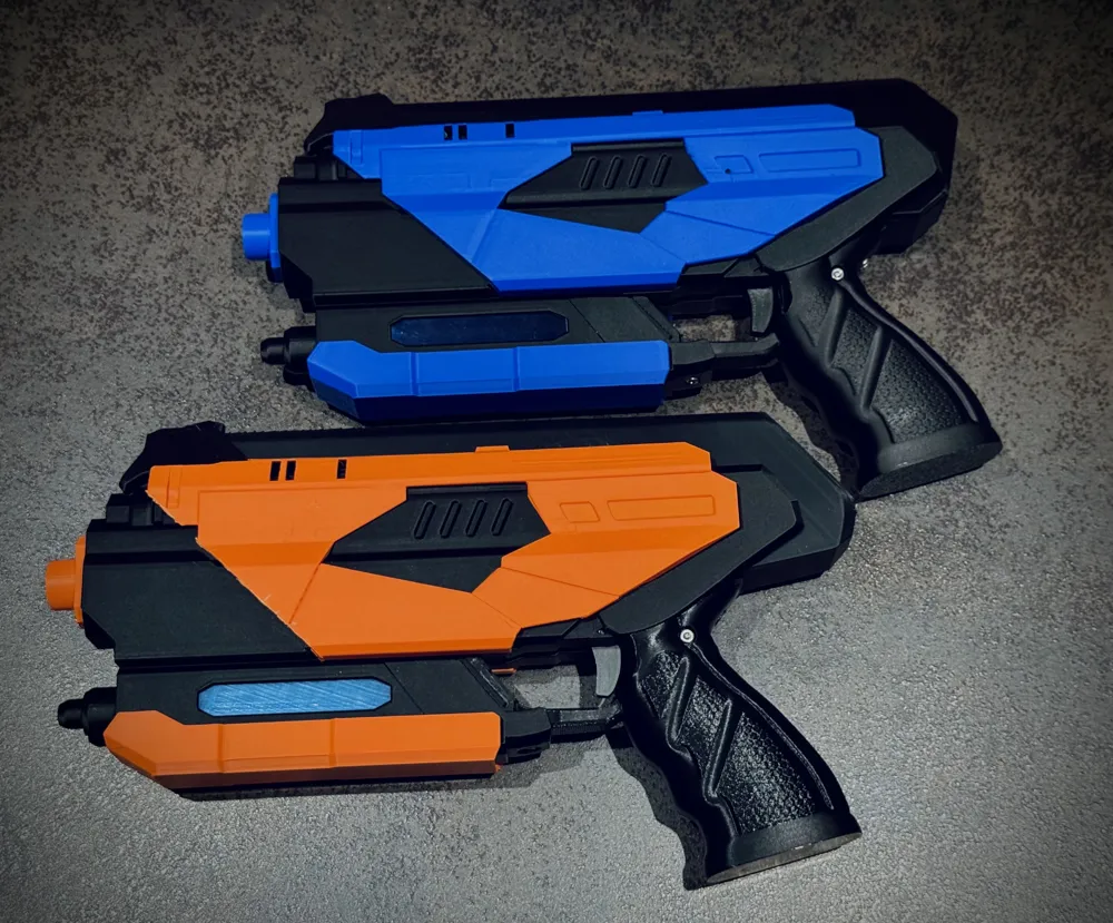 AquaPulse – Sci‑Fi Water Blaster - Free 3D Print Model - MakerWorld