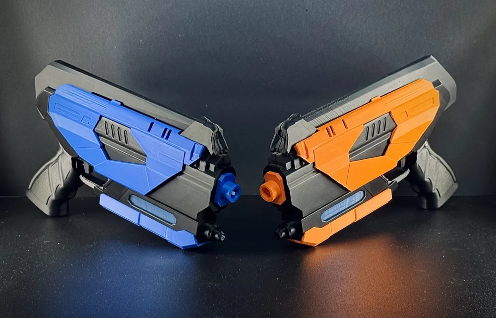 AquaPulse – Sci‑Fi Water Blaster - Free 3D Print Model - MakerWorld