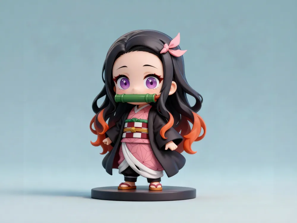 Nezuko - Demon Slayer Merchandise Figurine Chibi Doll - Children's ...