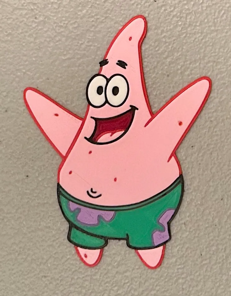 Multicolor Patrick Star Magnet by wotfan - MakerWorld