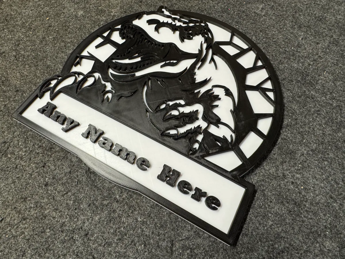Personalized Dinosaur Name Sign Editable by 937 Laser Creations ...